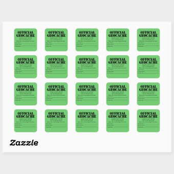 Official Geocache Sticker | Zazzle
