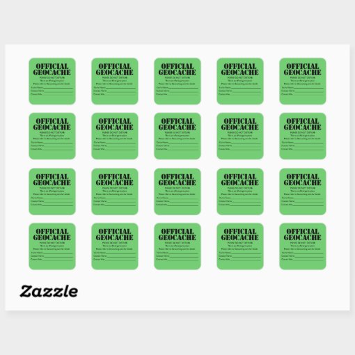 Official Geocache Sticker | Zazzle