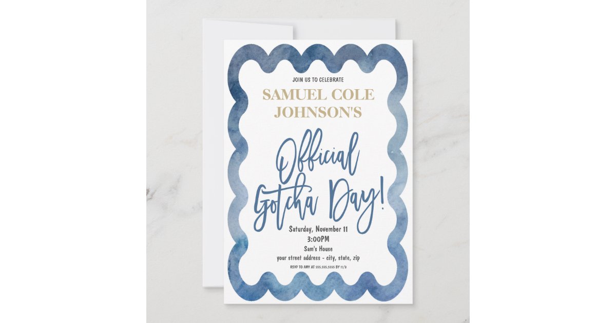 Official Gotcha Day Adoption Invitation | Zazzle