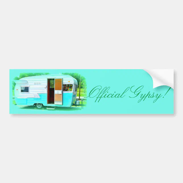 Official Gypsy! Caravan trailer caravan Bumper Sticker | Zazzle