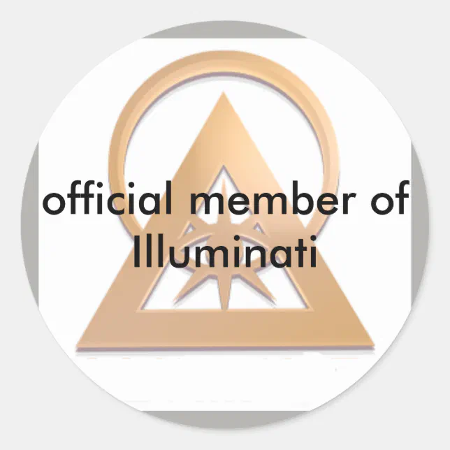 official illuminati gear classic round sticker | Zazzle