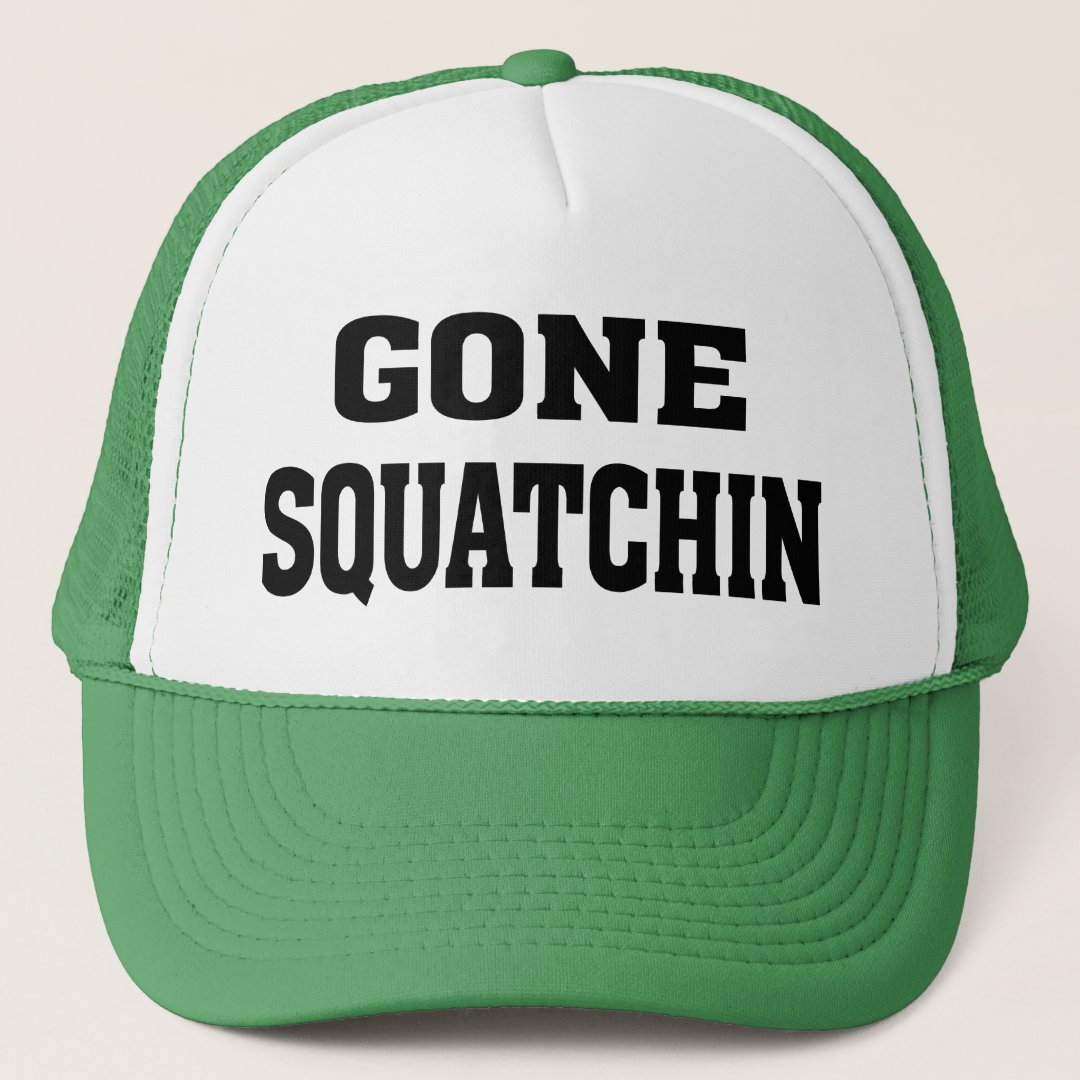 Official James Bobo Fay Gone Squatchin trucker hat | Zazzle