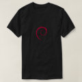 Official Logo Of Debian Spiral Swirl Linux T-Shirt | Zazzle