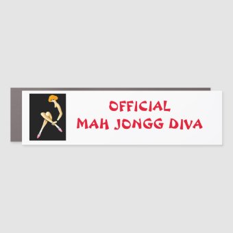 Official Mah Jongg Diva Bumper Magnet | Zazzle