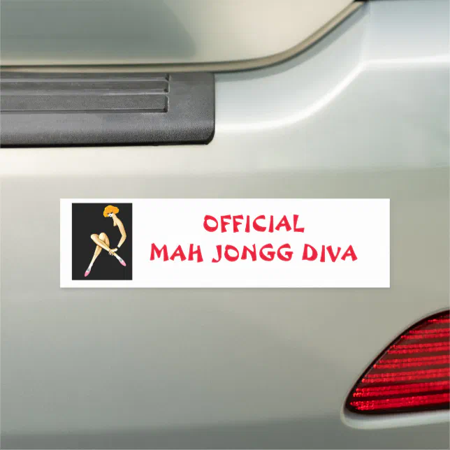 Official Mah Jongg Diva Bumper Magnet | Zazzle
