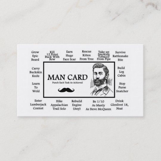 Official Man Cards! Business Card | Zazzle.com