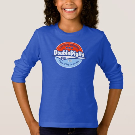 OFFICIAL Member DOUBLE Digits Club 10th Birthday T-Shirt | Zazzle.com