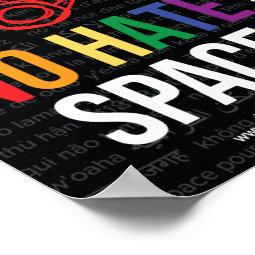 Official No Hate Poster Zazzle Edition 6.5"x10" | Zazzle