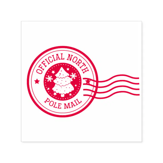 Official North Pole Mail Self-inking Stamp | Zazzle