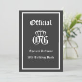 Official OG Birthday Invitation | Zazzle