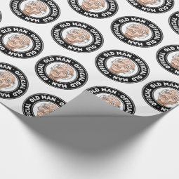 Official Old Man Wrapping Paper | Zazzle