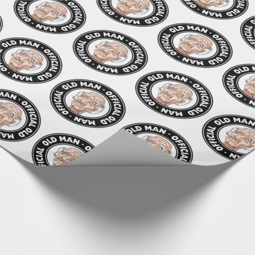 Official Old Man Wrapping Paper | Zazzle