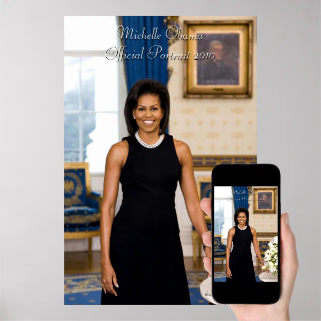 Official Portrait of First Lady Michelle Obama Poster | Zazzle