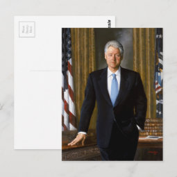 Official Presidential Portrait Bill Clinton Postcard | Zazzle