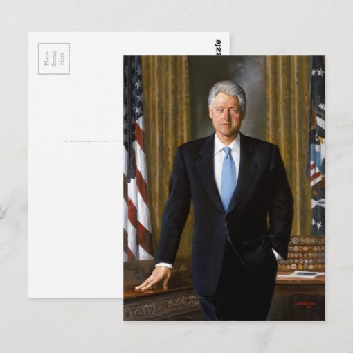 Official Presidential Portrait Bill Clinton Postcard | Zazzle