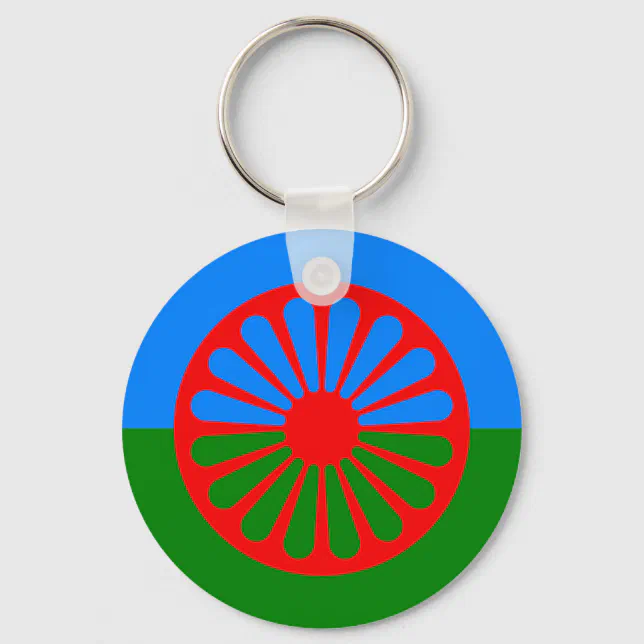 Official Romany gypsy flag Keychain | Zazzle