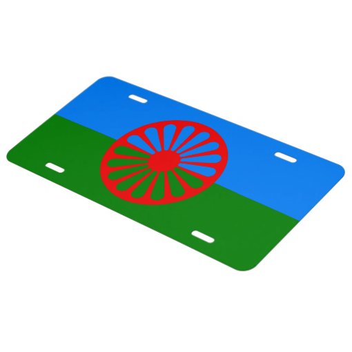 Official Romany gypsy flag License Plate | Zazzle
