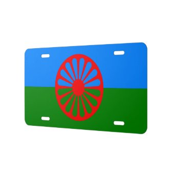Official Romany gypsy flag License Plate | Zazzle