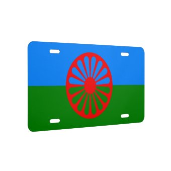 Official Romany gypsy flag License Plate | Zazzle