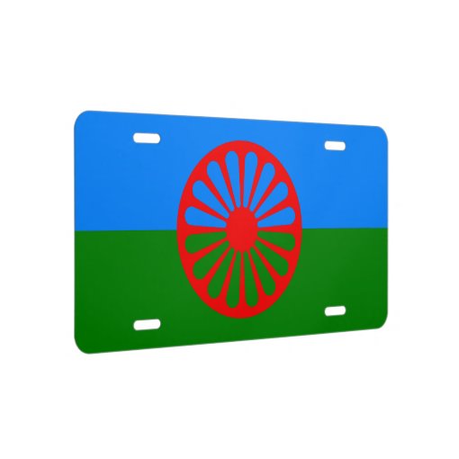 Official Romany gypsy flag License Plate | Zazzle