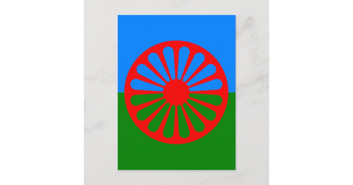 Official Romany gypsy flag Postcard | Zazzle