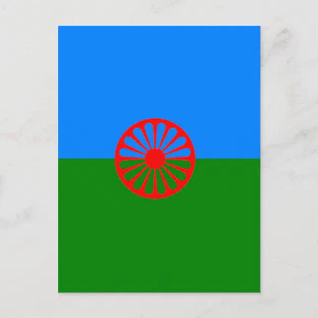 Official Romany gypsy flag Postcard | Zazzle
