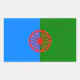 Official Romany gypsy flag Rectangular Sticker | Zazzle