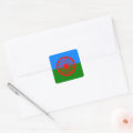 Official Romany gypsy flag Square Sticker | Zazzle