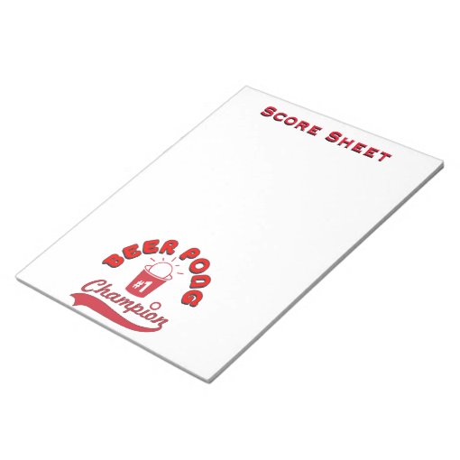 Official Score Sheet Notepad | Zazzle