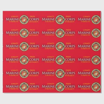 Official Seal - Marine Corps Wrapping Paper | Zazzle