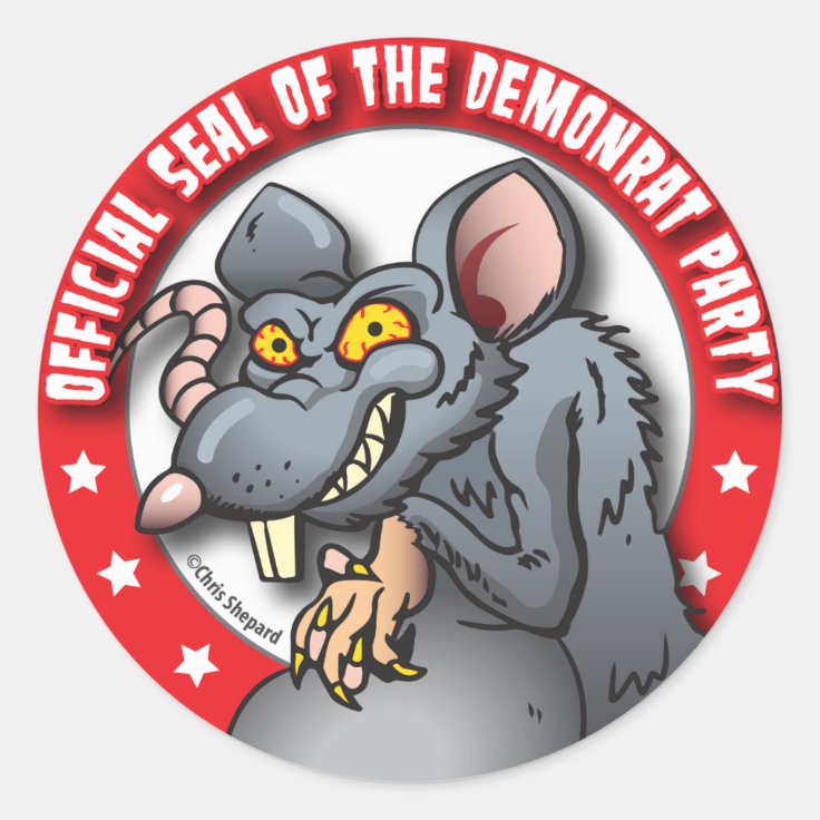 OFFICIAL SEAL of The DEMOCRAT AKA DEMON-RAT PARTY | Zazzle