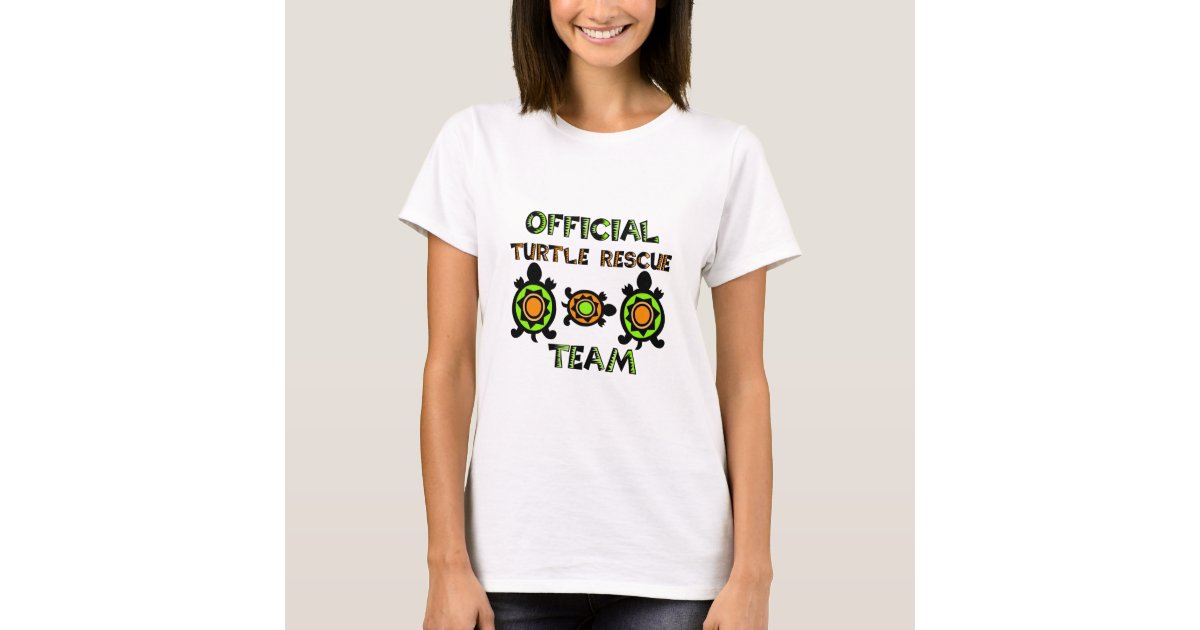 Official Turtle Rescue Team 1 T-Shirt | Zazzle