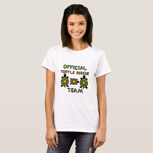 Official Turtle Rescue Team 1 T-Shirt | Zazzle
