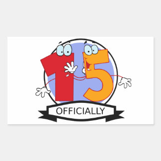 Number 15 Stickers | Zazzle