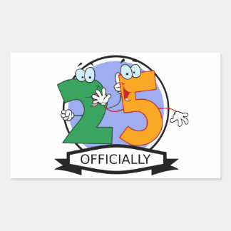 Number 25 Stickers | Zazzle
