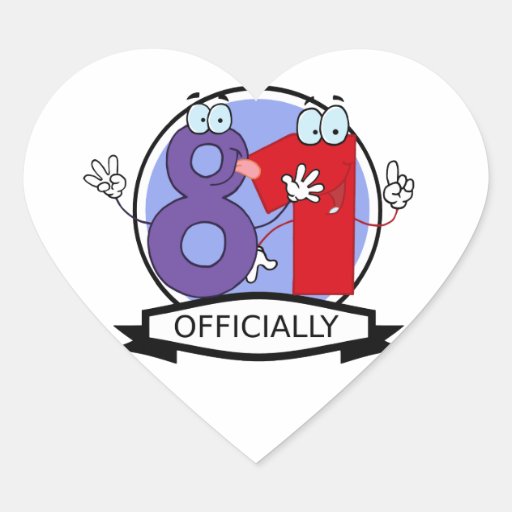 Number 81 Stickers, Number 81 Sticker Designs
