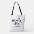 Officially Mrs | New Bride Personalized Tote Bag | Zazzle