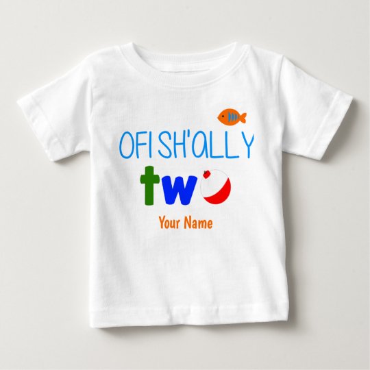 Ofishally Two Fish 2nd birthday shirt | Zazzle.com