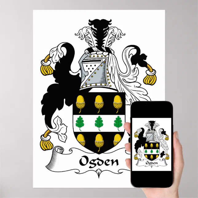 Ogden Family Crest Poster | Zazzle