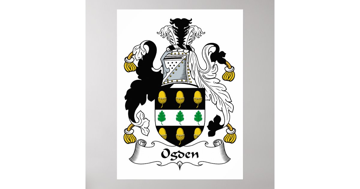 Ogden Family Crest Poster | Zazzle