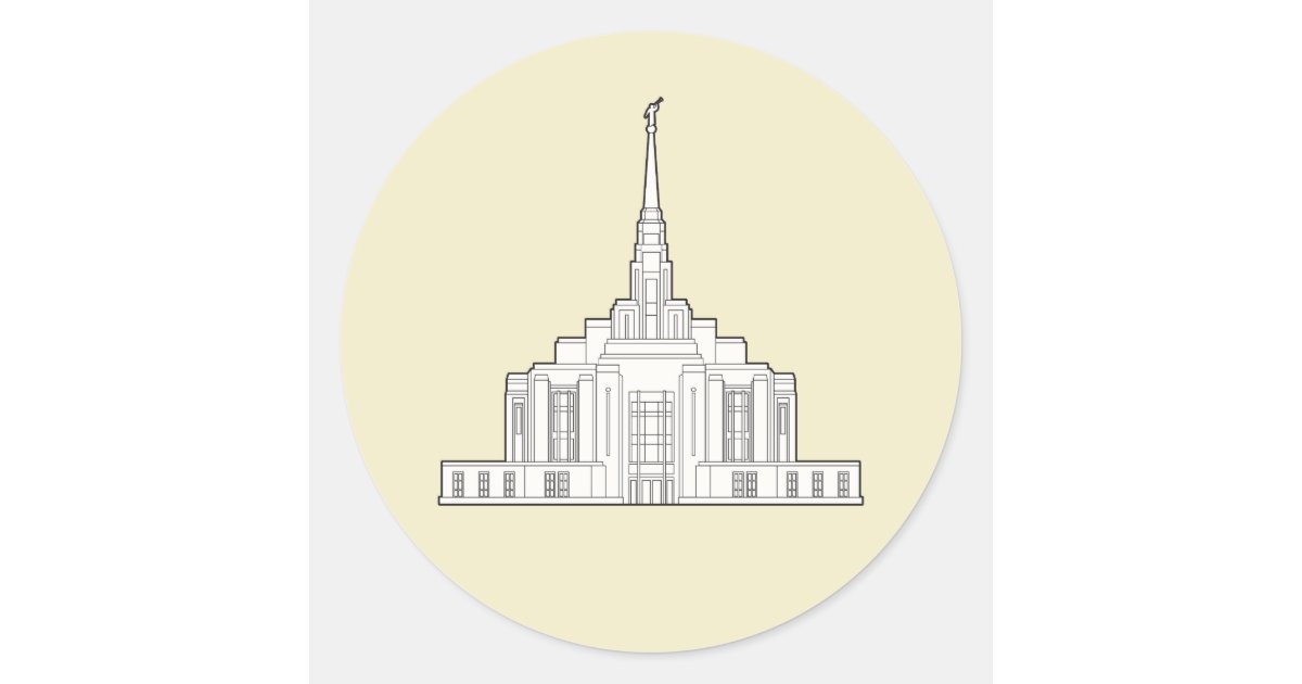 Ogden Temple labels | Zazzle