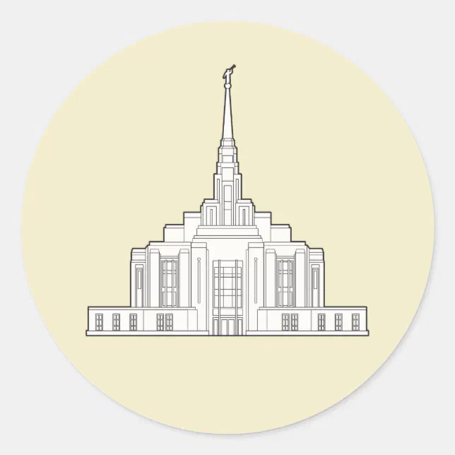 Ogden Temple labels | Zazzle