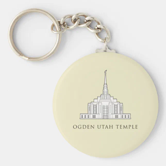 Ogden Utah Temple. keychain | Zazzle