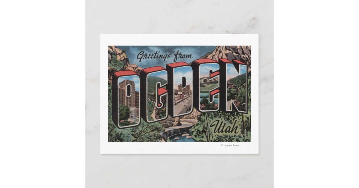 Ogden, UtahLarge Letter ScenesOgden, UT Postcard | Zazzle