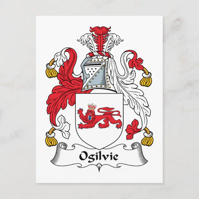 Ogilvie Family Crest Postcard | Zazzle
