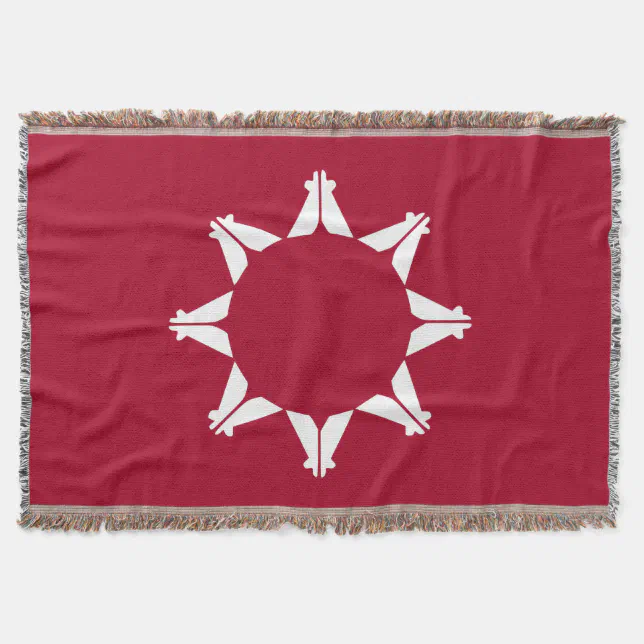 Oglala Lakota Sioux Flag Throw Blanket | Zazzle