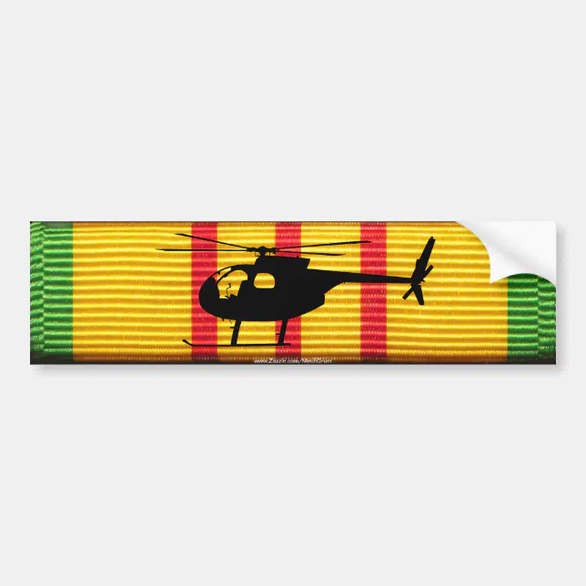 OH-6 Cayuse "Loach" on VSM Ribbon Bumper Sticker | Zazzle