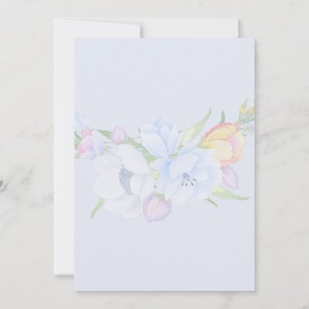 Oh Baby Blue Floral Baby Shower Crystal Frame Invitation | Zazzle