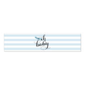 Oh Baby Blue Stripes Napkin Band | Zazzle