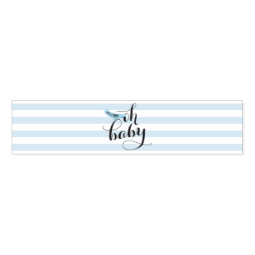Oh Baby Blue Stripes Napkin Band | Zazzle